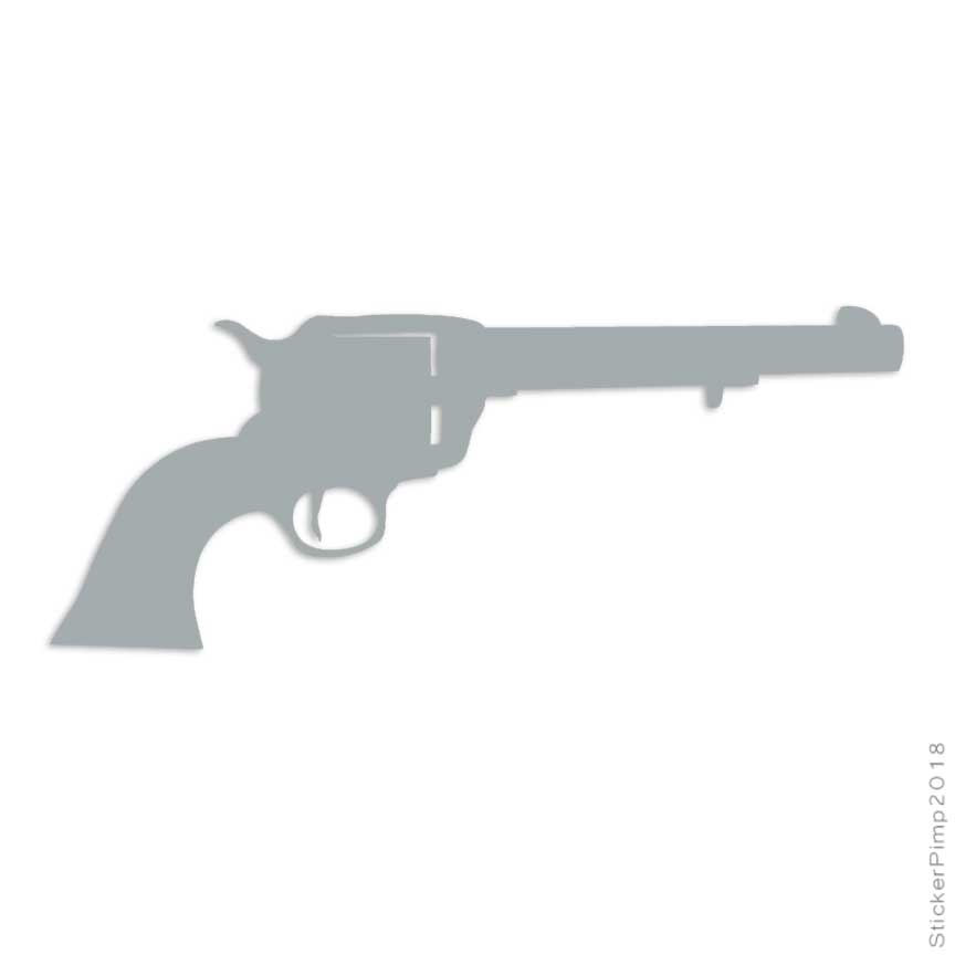 Pistol Revolver Gun, Vinyl Decal Sticker, Multiple Colors & Sizes #3021 ...