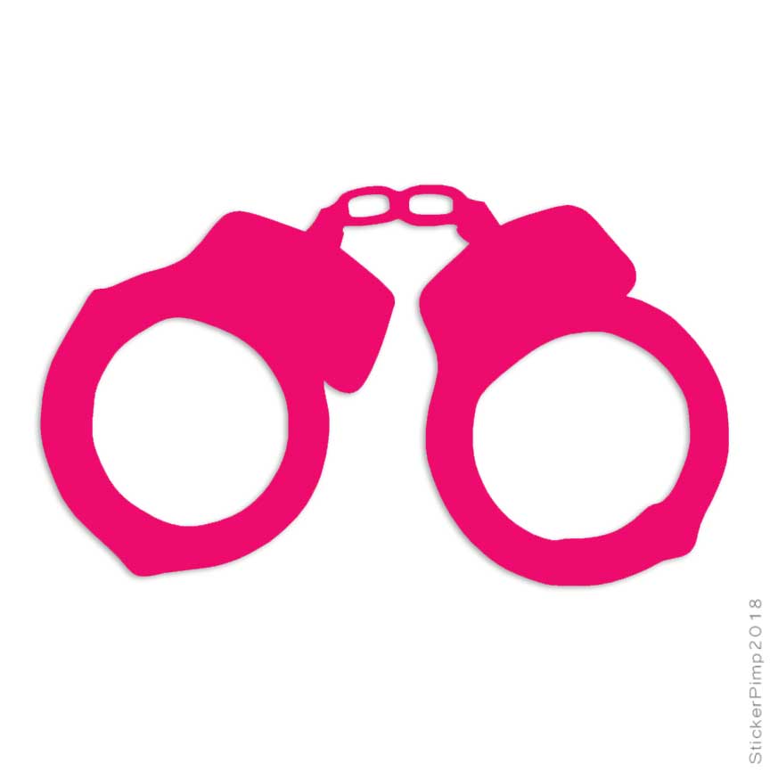 Handcuffs Cuffs Shackle, Vinyl Decal Sticker, Multiple Colors & Sizes ...