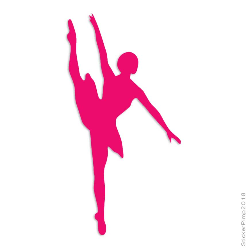 Ballet Dancer Dancing, Vinyl Decal Sticker, Multiple Colors & Sizes ...