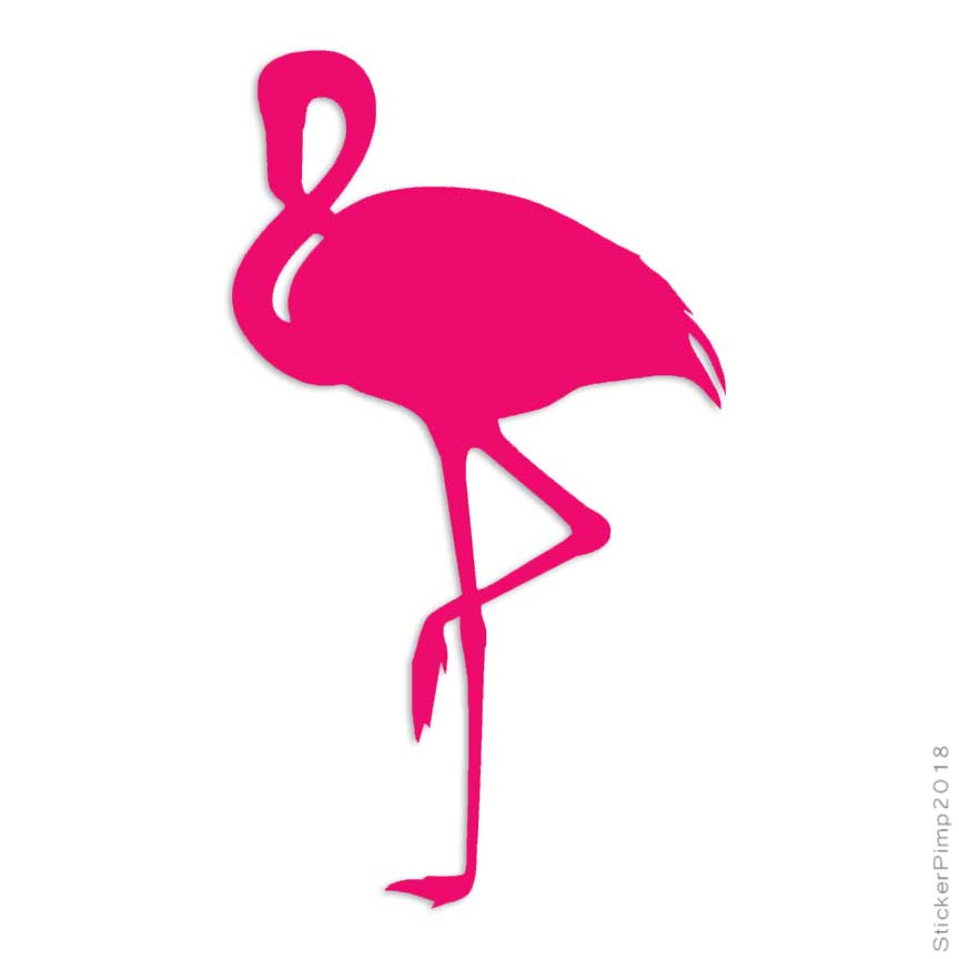 Flamingo One Leg, Vinyl Decal Sticker, Multiple Colors & Sizes #315 | eBay