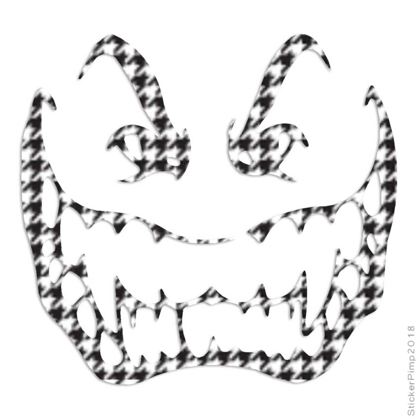 Vampire Face Fangs, Vinyl Decal Sticker, 40 Patterns & 3 Sizes, #714 | eBay