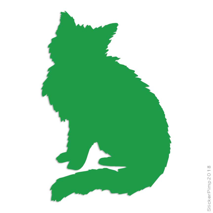 Cat Kitten Fluffy, Vinyl Decal Sticker, Multiple Colors & Sizes #151 | eBay