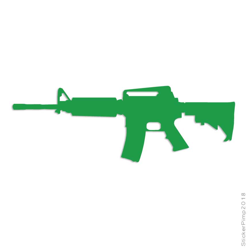 M4 Carbine Assault Rifle, Vinyl Decal Sticker, Multiple Colors & Sizes ...