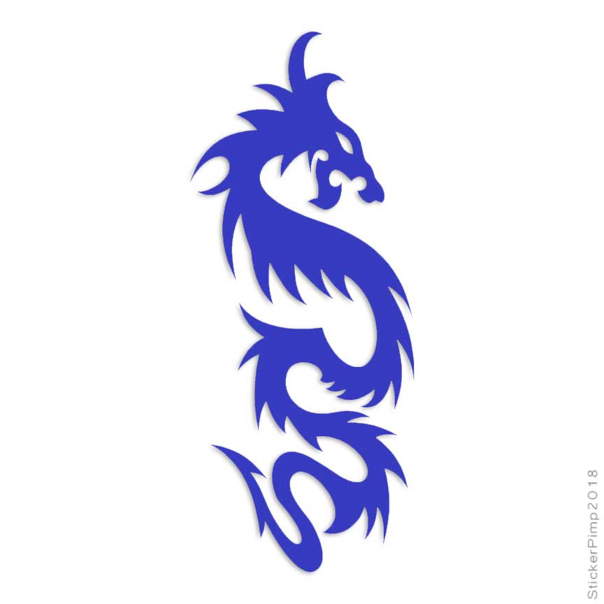 Tribal Snake Dragon, Vinyl Decal Sticker, Multiple Colors & Sizes #1092 ...