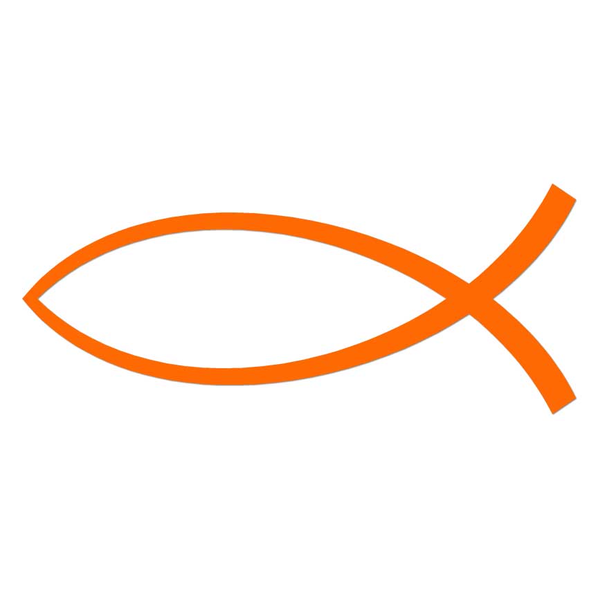 Christian Jesus Fish, Vinyl Decal Sticker, Multiple Colors & Sizes ...