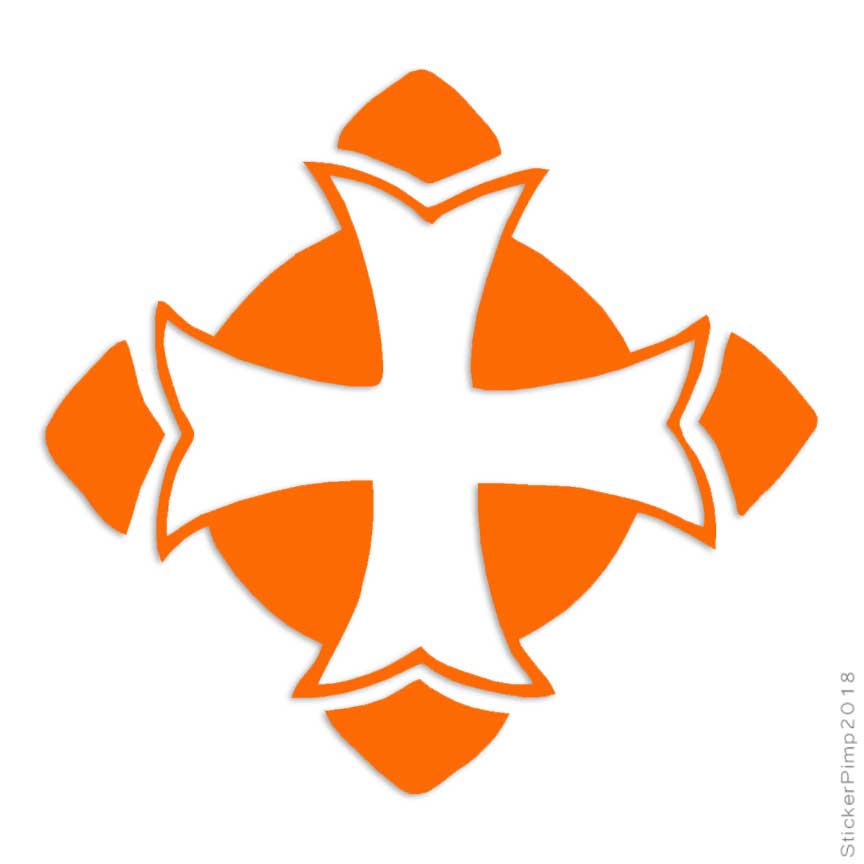 Cross Emblem, Vinyl Decal Sticker, Multiple Colors & Sizes #831 | eBay