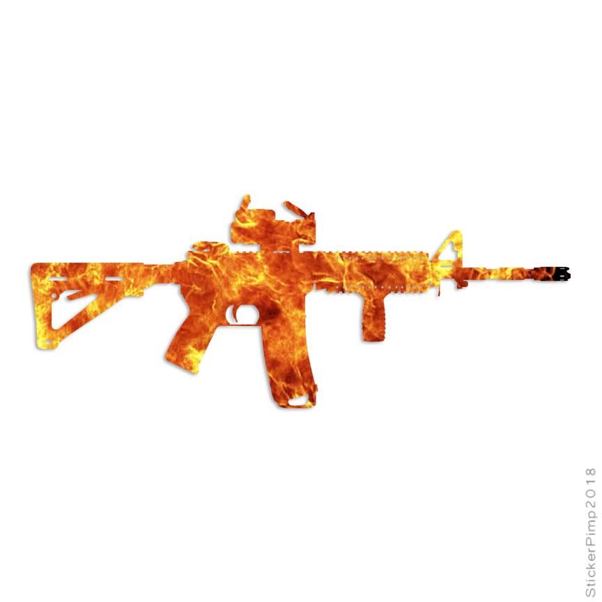 AR-15 Scope Rifle, Vinyl Decal Sticker, 40 Patterns & 3 Sizes, #2982 | eBay