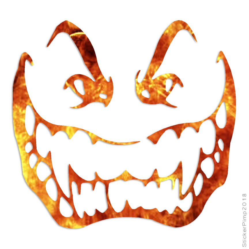 Vampire Face Fangs, Vinyl Decal Sticker, 40 Patterns & 3 Sizes, #714 | eBay