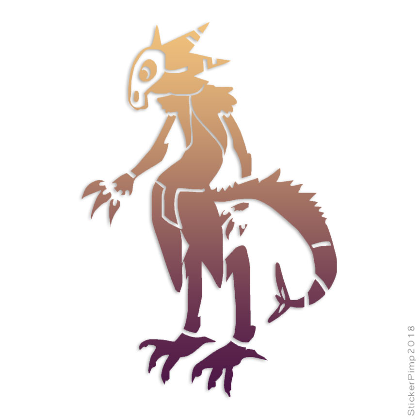 Demon Devil Monster, Vinyl Decal Sticker, 40 Patterns & 3 Sizes, #206 ...