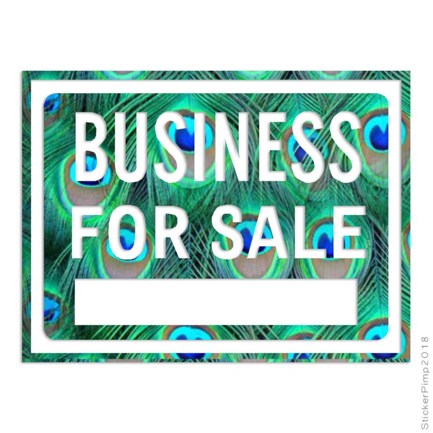 Business For Sale Sign, Vinyl Decal Sticker, 40 Patterns & 3 Sizes ...