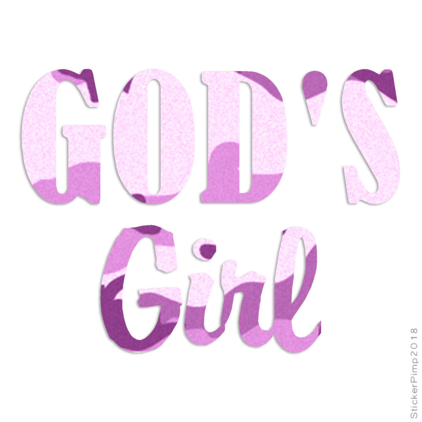 God's Girl Religion, Vinyl Decal Sticker, 40 Patterns & 3 Sizes, #3488 ...