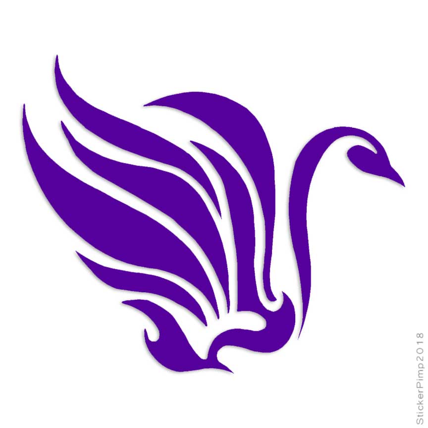 Swan Goose Tribal Art, Vinyl Decal Sticker, Multiple Colors & Sizes ...