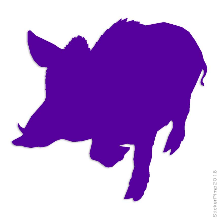 Wild Pig Boar Warthog, Vinyl Decal Sticker, Multiple Colors & Sizes ...