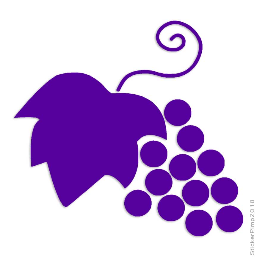 Grapes, Vinyl Decal Sticker, Multiple Colors & Sizes #878 | eBay