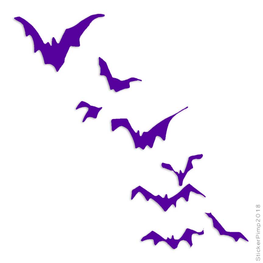 Bats Swarm, Vinyl Decal Sticker, Multiple Colors & Sizes #91 | eBay