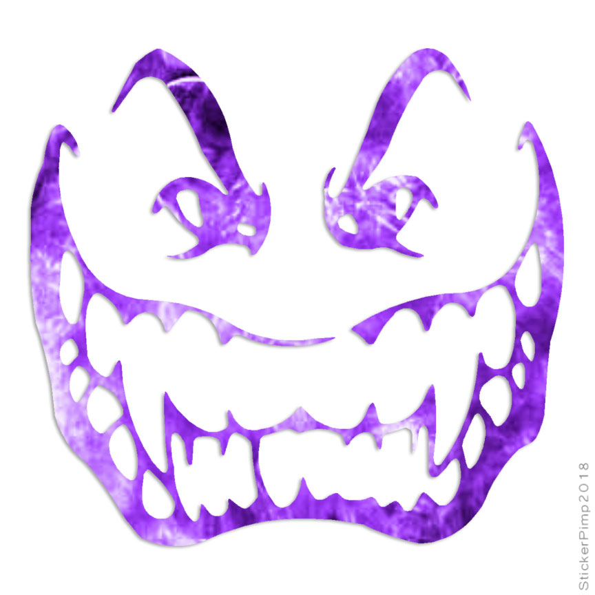Vampire Face Fangs, Vinyl Decal Sticker, 40 Patterns & 3 Sizes, #714 | eBay