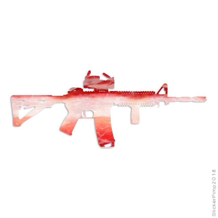 AR-15 Scope Rifle, Vinyl Decal Sticker, 40 Patterns & 3 Sizes, #2982 | eBay