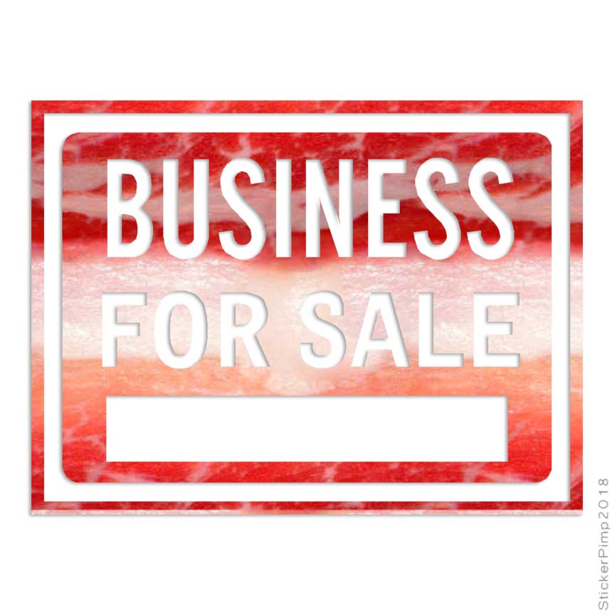 Business For Sale Sign, Vinyl Decal Sticker, 40 Patterns & 3 Sizes ...