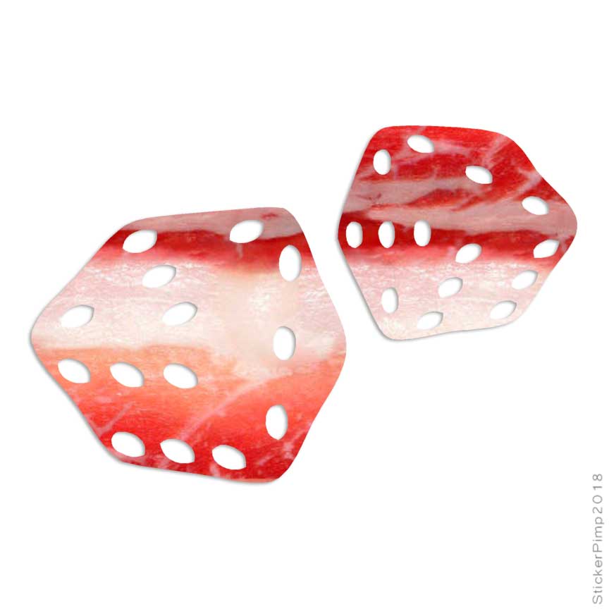 Pair Of Dice Die, Vinyl Decal Sticker, 40 Patterns & 3 Sizes, #4030 | eBay