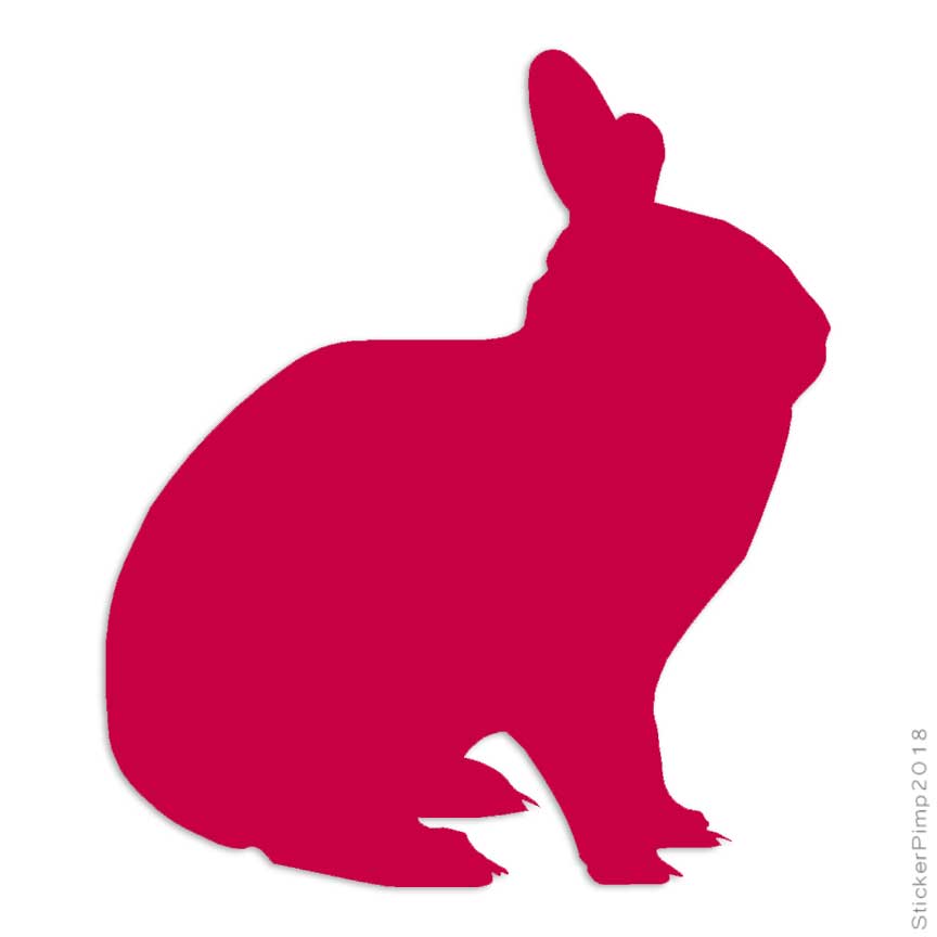 Bunny Jack Rabbit, Vinyl Decal Sticker, Multiple Colors & Sizes #2848 ...