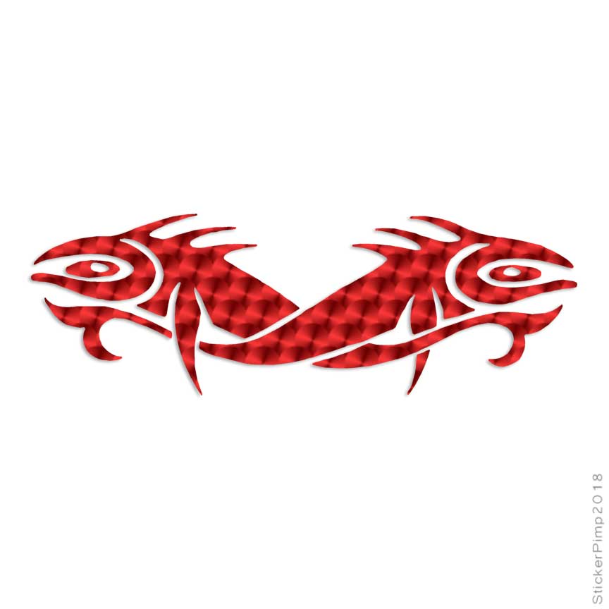 Tribal Fish Art, Vinyl Decal Sticker, 40 Patterns & 3 Sizes, #3724 | eBay