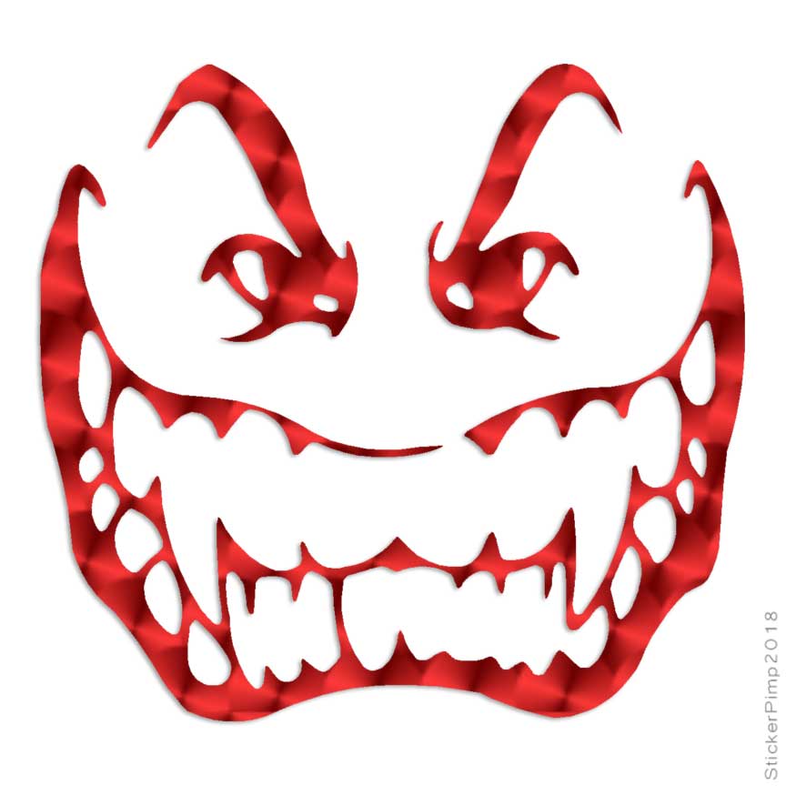Vampire Face Fangs, Vinyl Decal Sticker, 40 Patterns & 3 Sizes, #714 | eBay