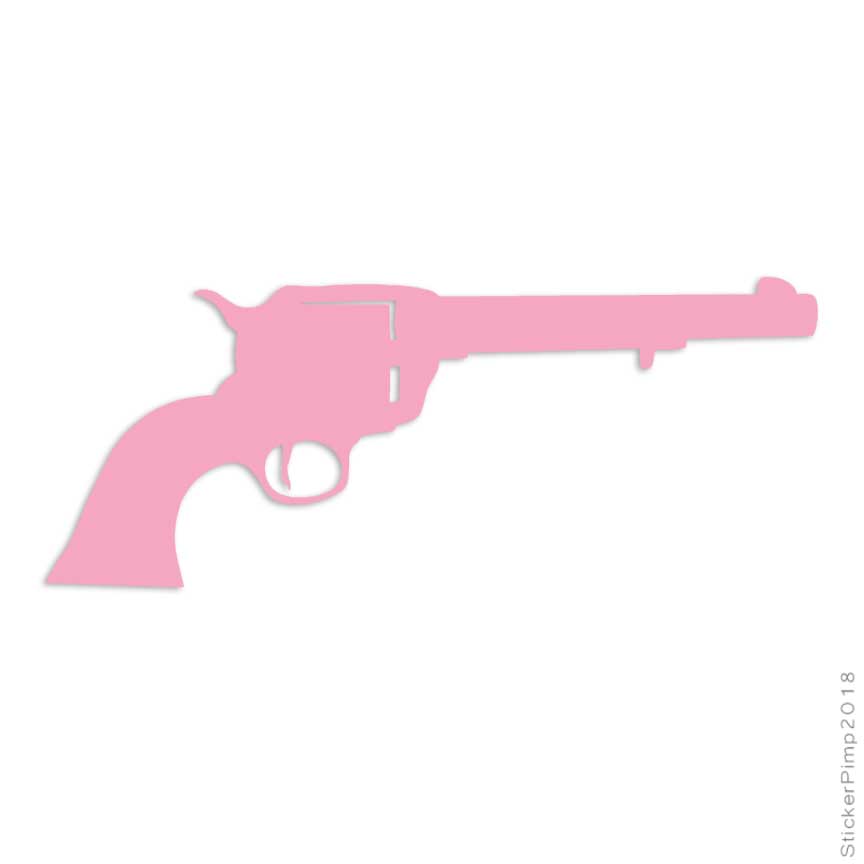 Pistol Revolver Gun, Vinyl Decal Sticker, Multiple Colors & Sizes #3021 ...
