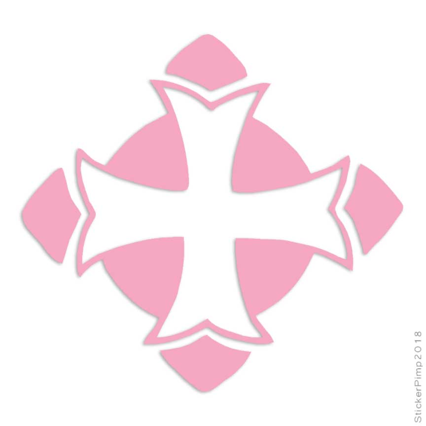 Cross Emblem, Vinyl Decal Sticker, Multiple Colors & Sizes #831 | eBay