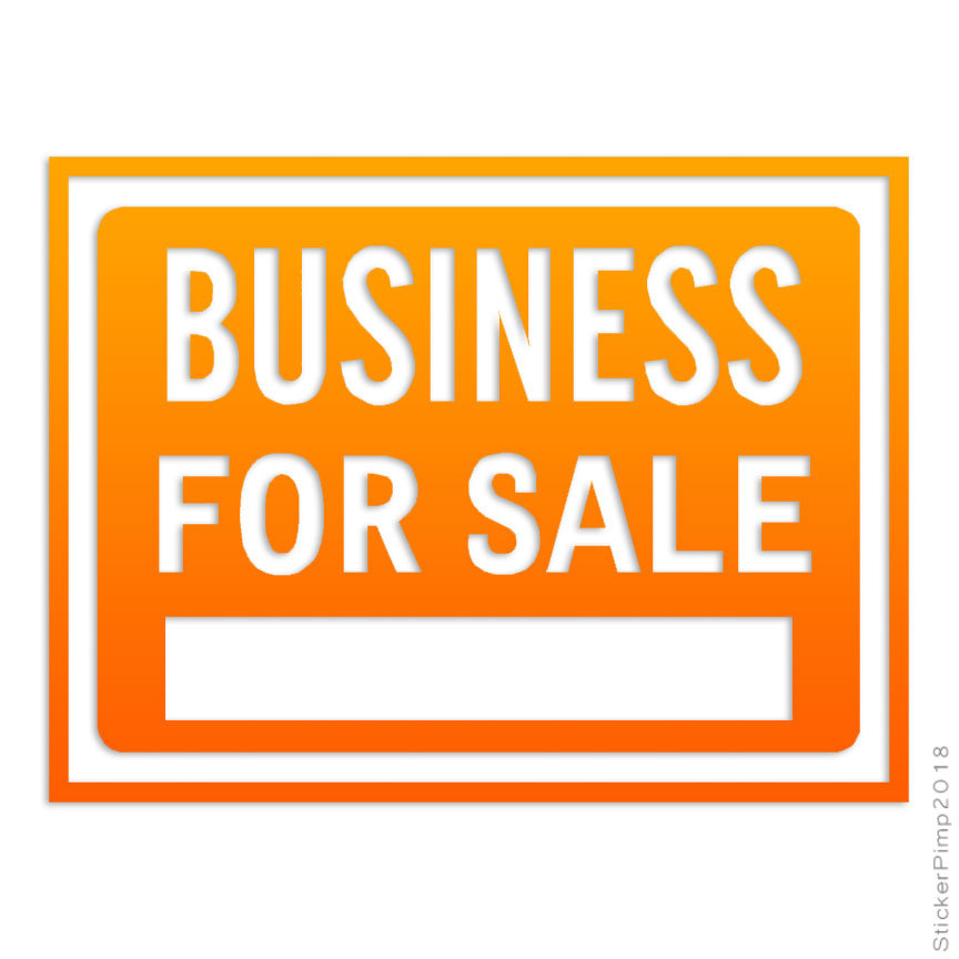 Business For Sale Sign, Vinyl Decal Sticker, 40 Patterns & 3 Sizes ...