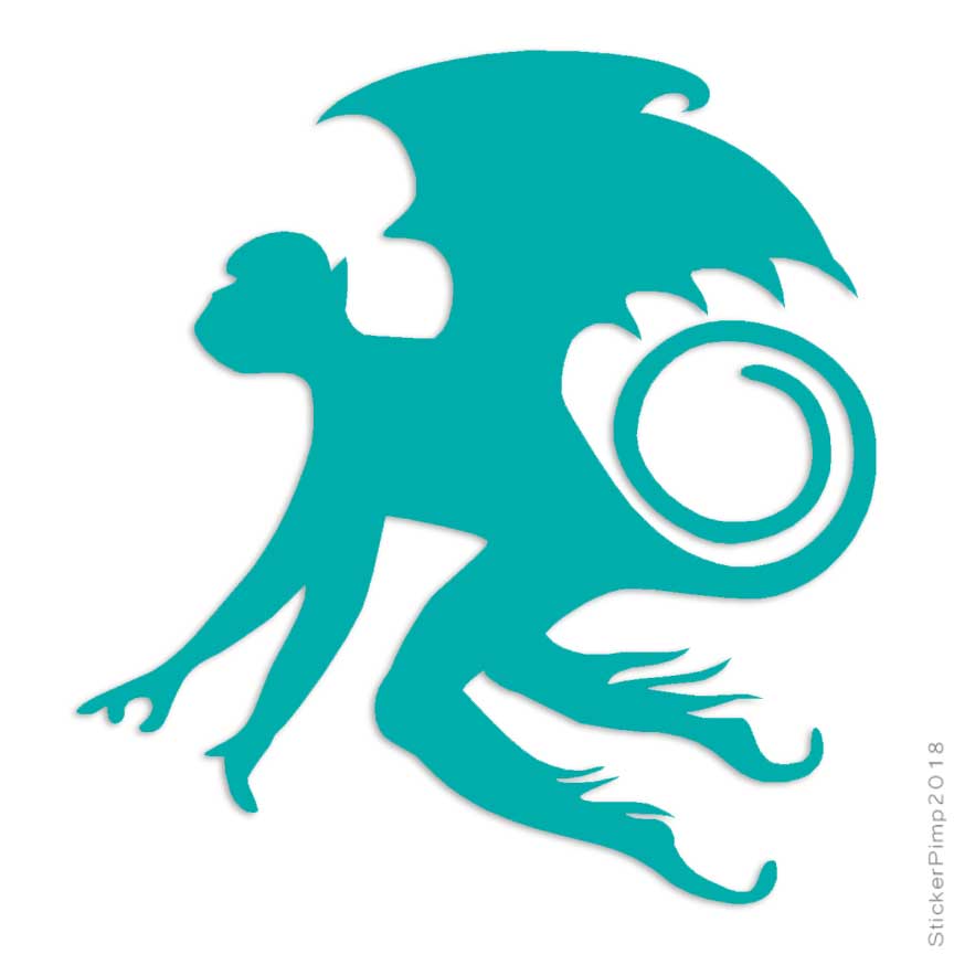 Flying Monkey Wings, Vinyl Decal Sticker, Multiple Colors & Sizes #1334 ...