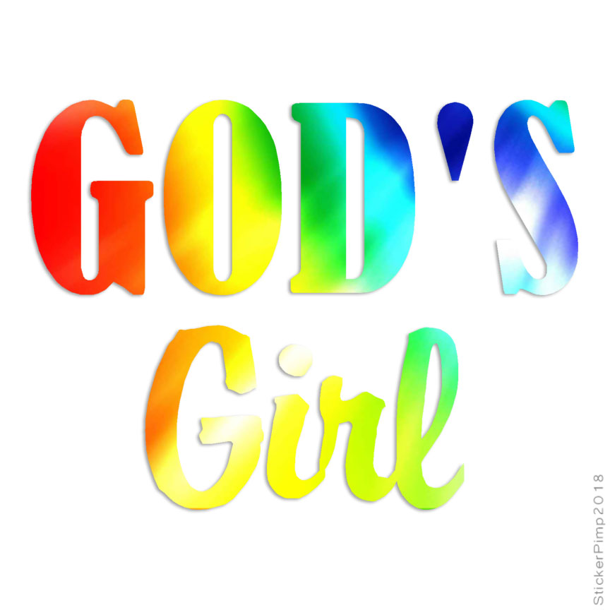 God's Girl Religion, Vinyl Decal Sticker, 40 Patterns & 3 Sizes, #3488 ...