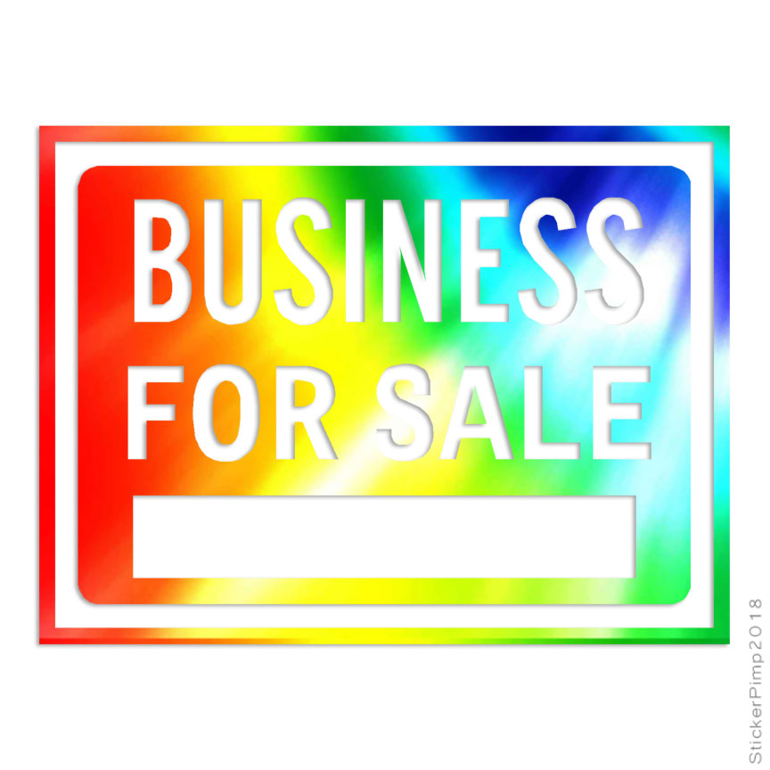 Business For Sale Sign, Vinyl Decal Sticker, 40 Patterns & 3 Sizes ...