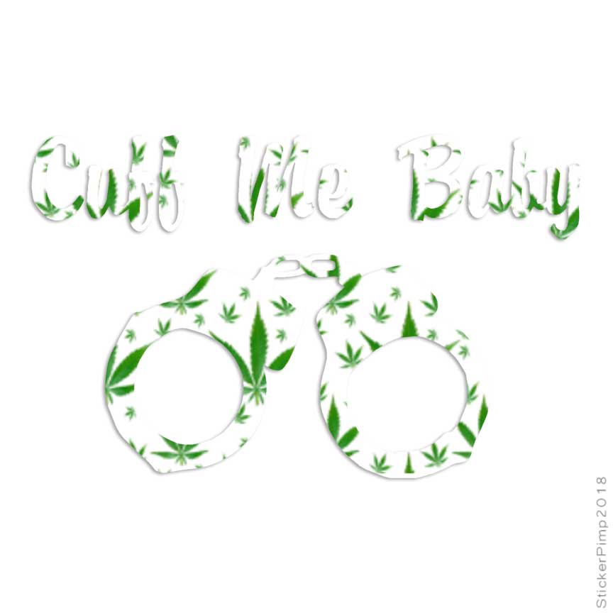 Cuff Me Baby Handcuffs, Vinyl Decal Sticker, 40 Patterns & 3 Sizes ...