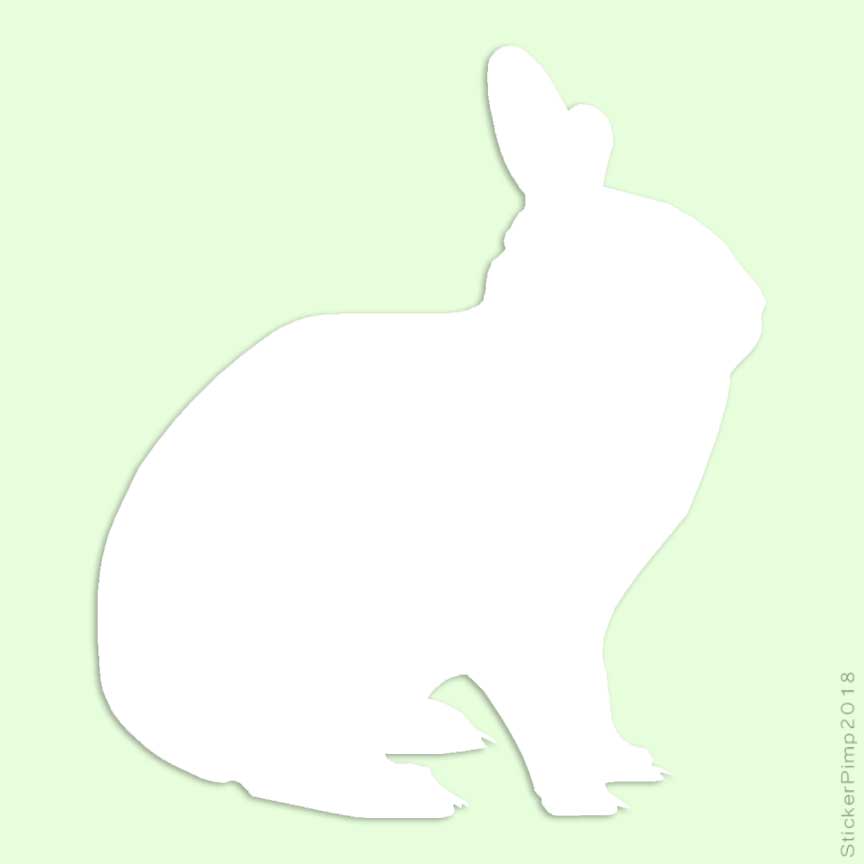 Bunny Jack Rabbit, Vinyl Decal Sticker, Multiple Colors & Sizes #2848 ...