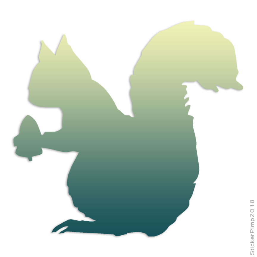 Squirrel Acorn, Vinyl Decal Sticker, 40 Patterns & 3 Sizes, #656 | eBay
