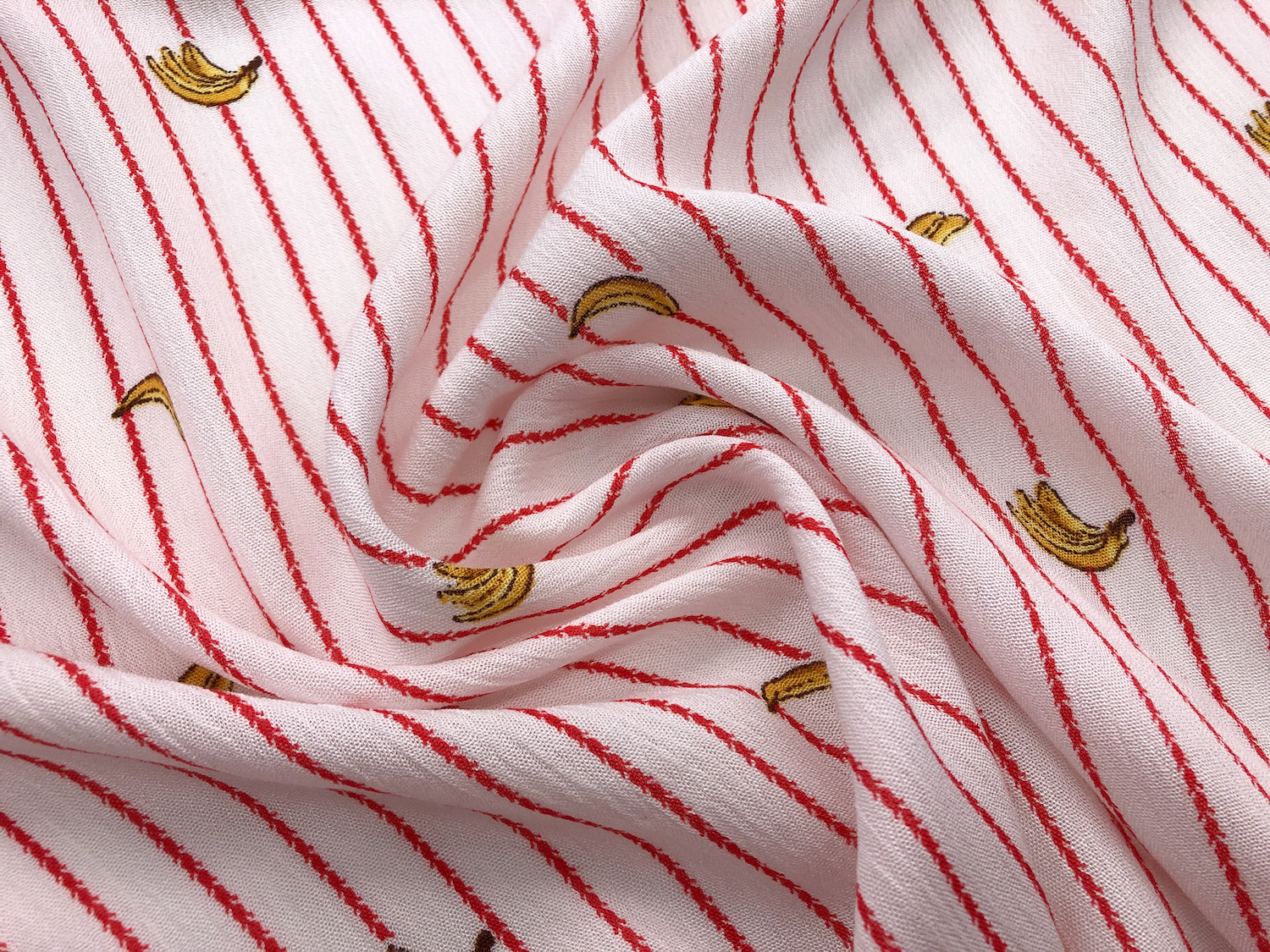Rayon Crepe - Banana Stripe - Stonemountain & Daughter Fabrics
