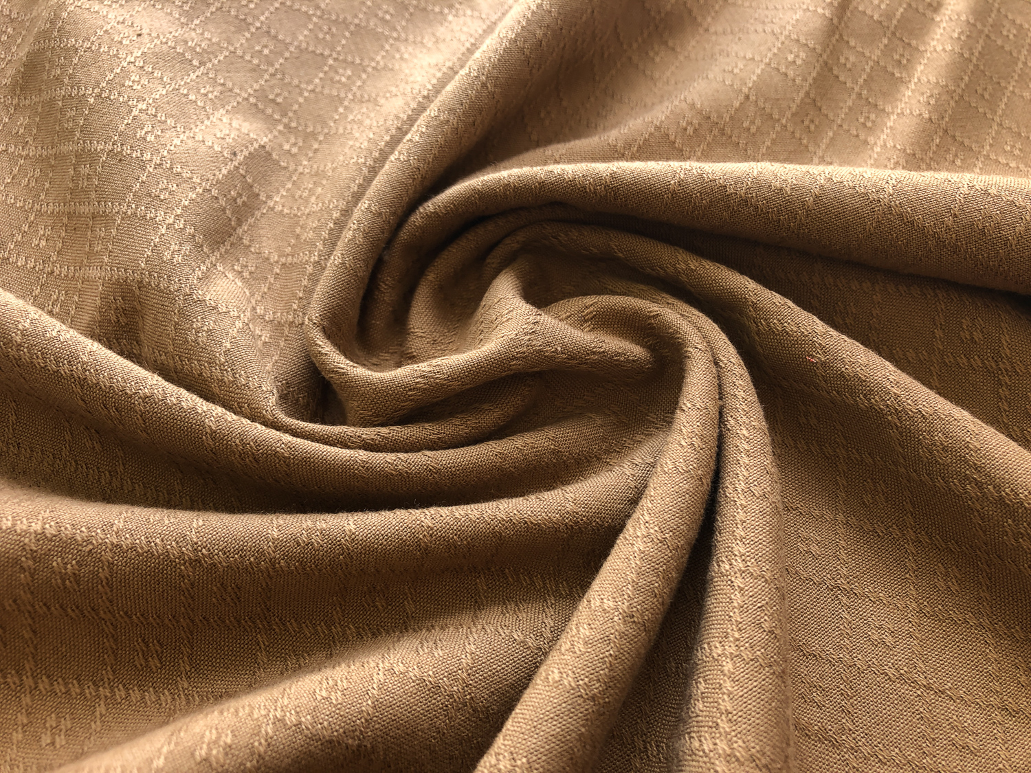 Textured Yarn Dyed Cotton - Diamond Weave - Fawn - Stonemountain ...
