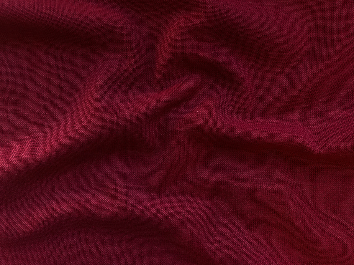 Heavy Basketweave Cotton - Garnet - Stonemountain & Daughter Fabrics