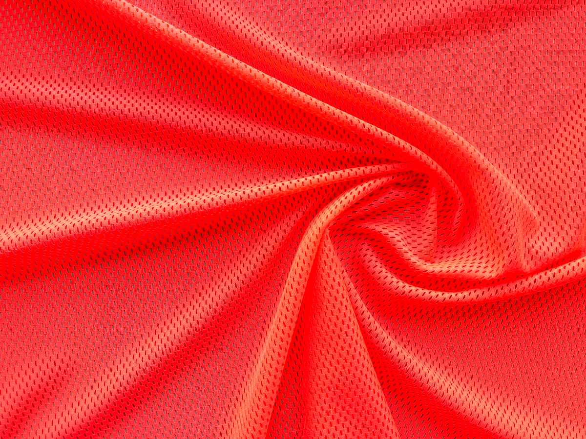 Athletic Mesh - Fluorescent Coral - Stonemountain & Daughter Fabrics