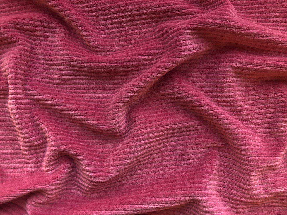 Ribbed Velour - Rose - Stonemountain & Daughter Fabrics