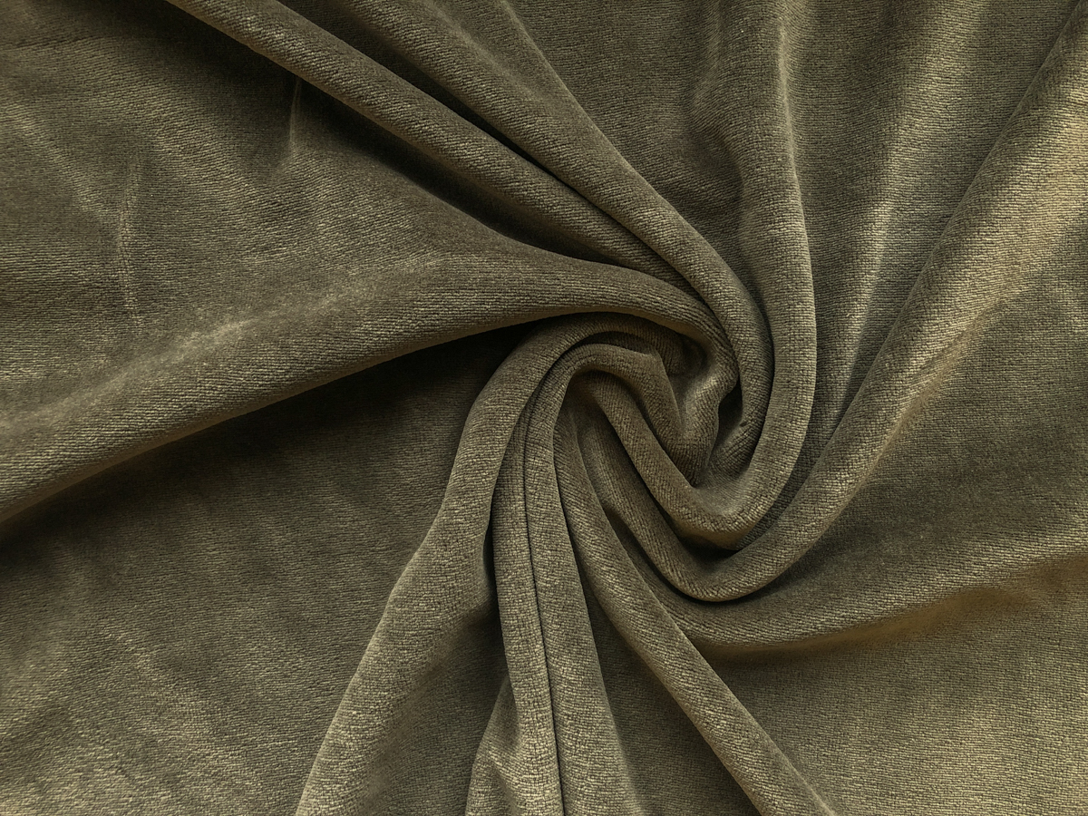 Stretch Velour - Army Green - Stonemountain & Daughter Fabrics