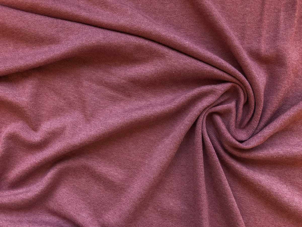 Rayon/Cotton/Modal Sweater Knit - Dried Rose - Stonemountain & Daughter ...