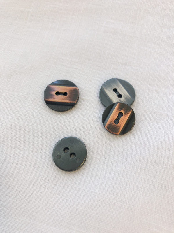 Brushed Metal Buttons - Stonemountain & Daughter Fabrics