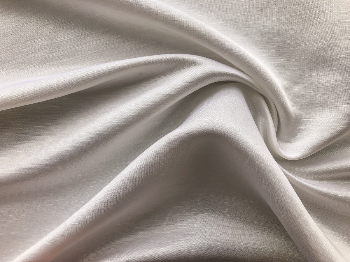 Linen/Silk Slub - White - Stonemountain & Daughter Fabrics