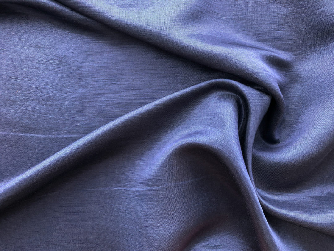 Linen/Silk Slub - Navy - Stonemountain & Daughter Fabrics
