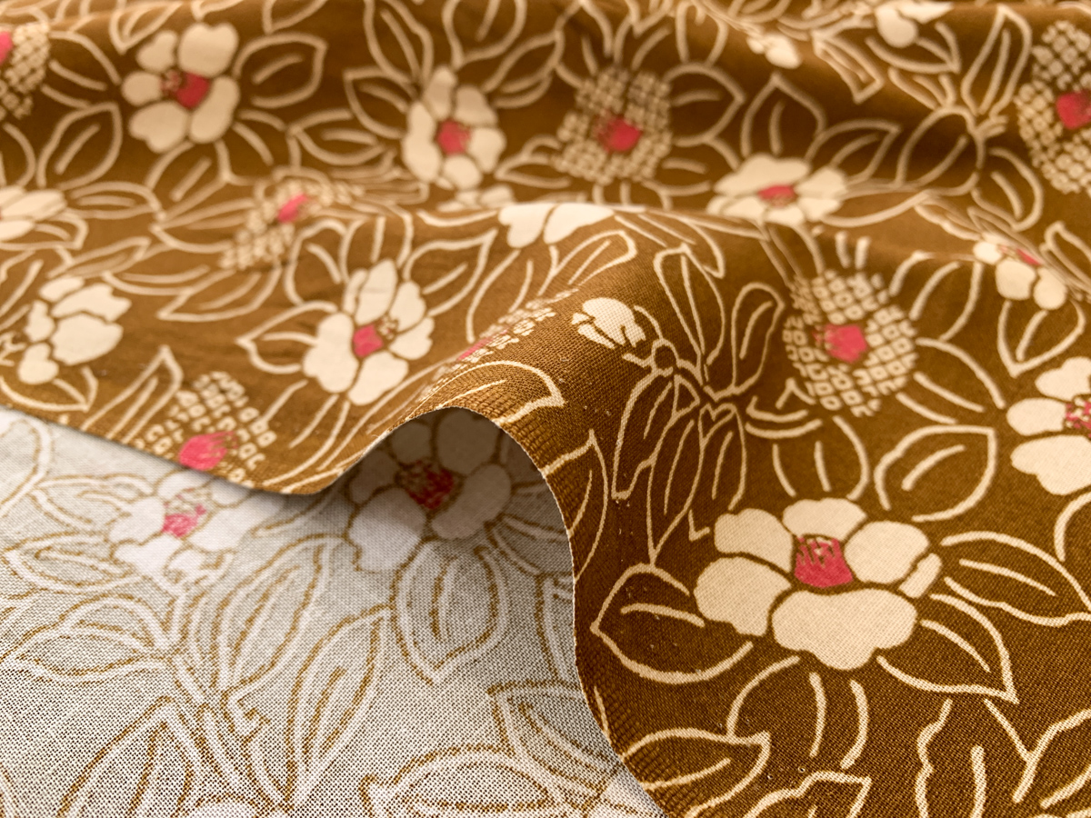 Japanese Cotton Sheeting - Magnolia - Brown - Stonemountain & Daughter ...