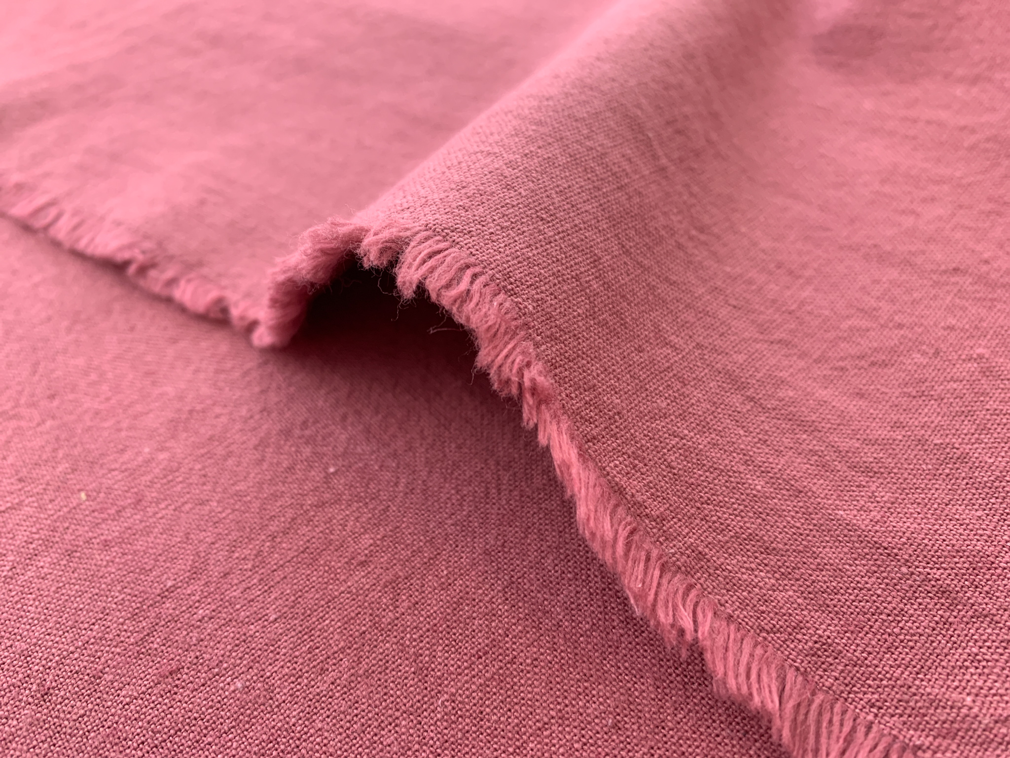 Japanese Cotton/Linen Shirting - Pink - Stonemountain & Daughter Fabrics