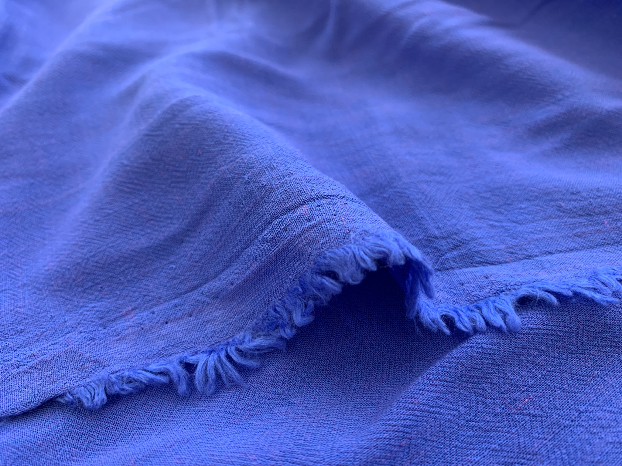 Mina Viscose/Linen Slub - Periwinkle - Stonemountain & Daughter Fabrics
