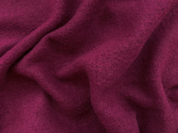 Designer Deadstock - Boiled Wool – Burgundy - Stonemountain & Daughter ...