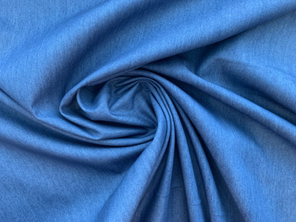 Lightweight Cotton/Poly Denim - Medium Blue - Stonemountain & Daughter ...